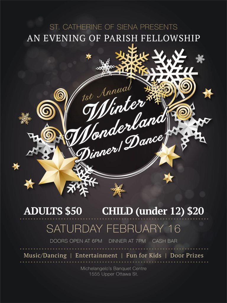 1st Annual Winter Wonderland Dinner/Dance – St. Catherine Of Siena Parish